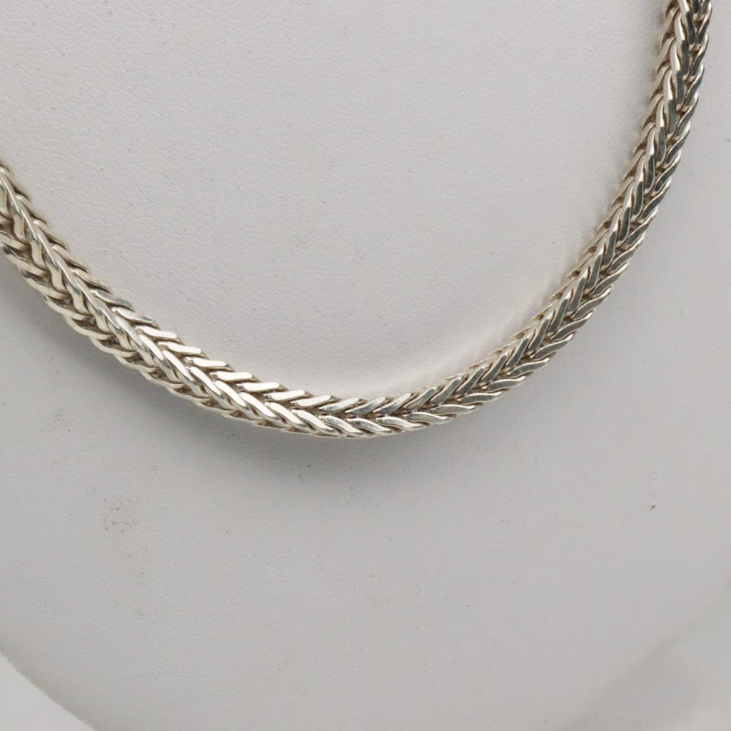 Sterling Silver Wheat Link Necklace | Property Room
