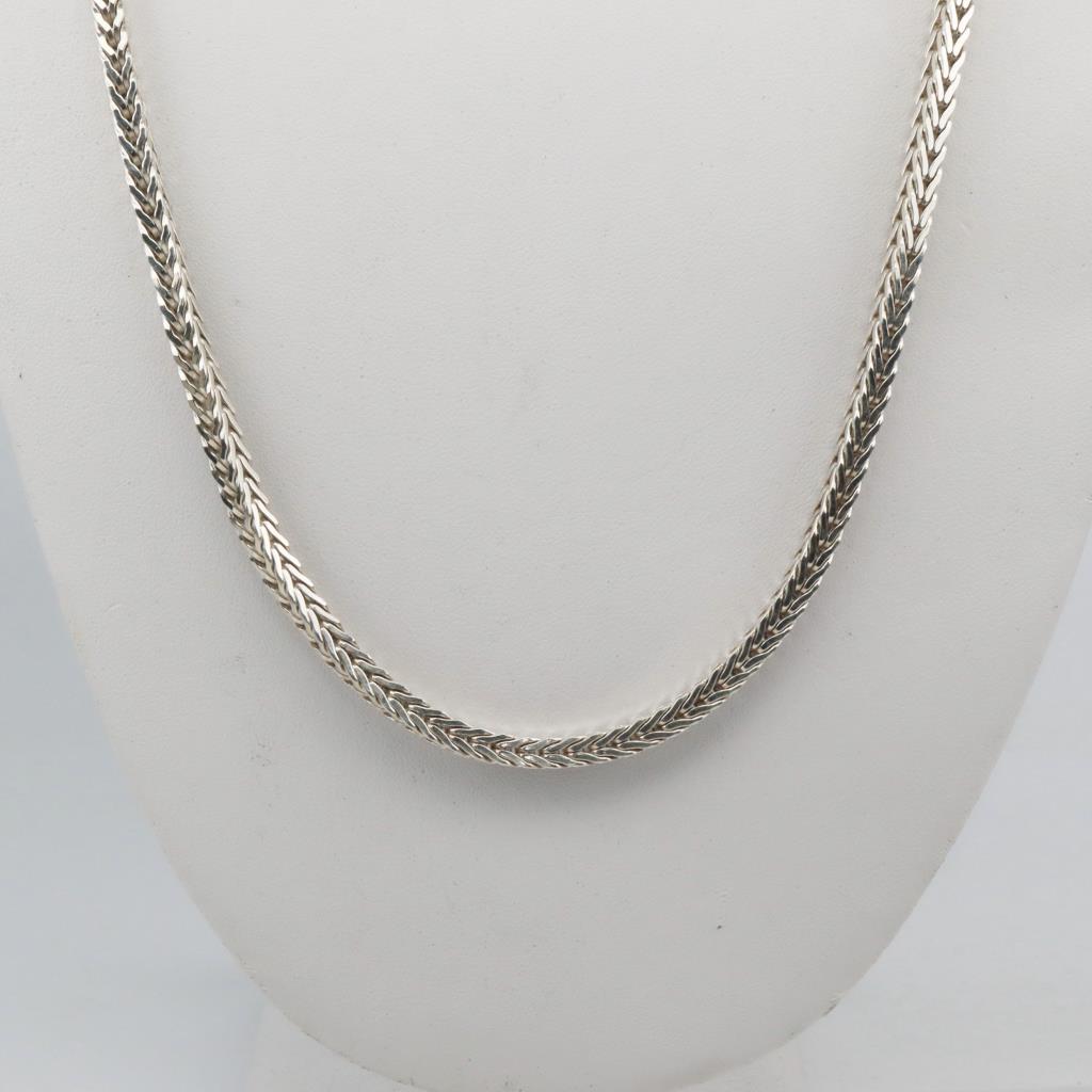 Sterling Silver Wheat Link Necklace | Property Room