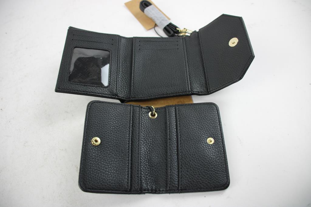 Steve Madden Bfold Fold Over Card Case Wallet, Steve Madden Bbally Black Trifold Wallet, 2 ...