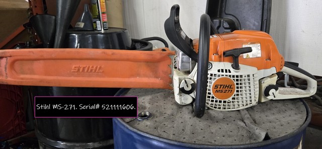 Stihl Chainsaw MS-271 SN-521111606 (Kissimmee, FL 34744) | Property Room