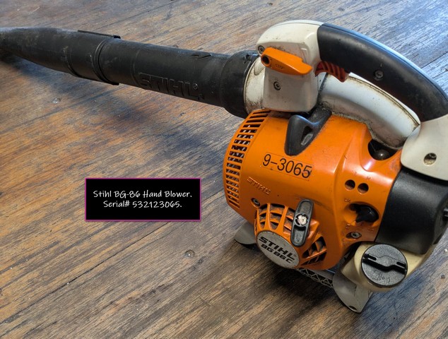 Stihl Hand Blower BG-86 SN#532123065 (Orlando, FL 32825) | Property Room