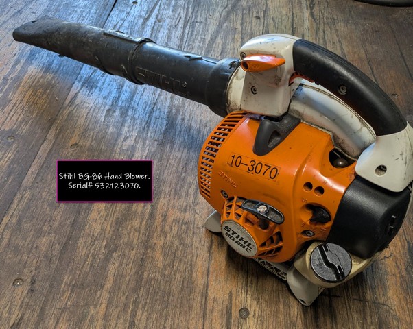 Stihl Hand Blower BG-86 SN#532123070 (Orlando, FL 32825) | Property Room