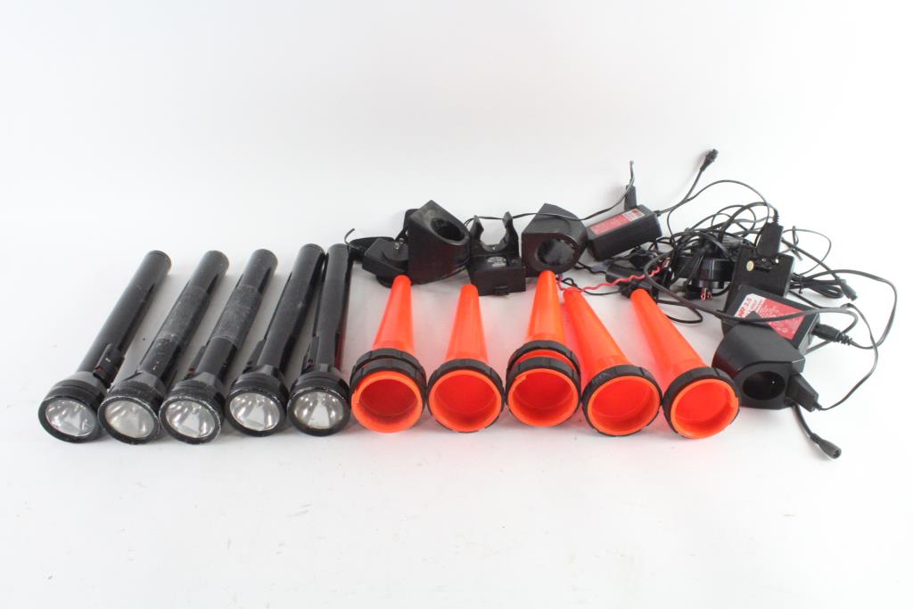 Streamlight X20 Rechargeable Flashlights, 5 Pieces, With Chargers And ...