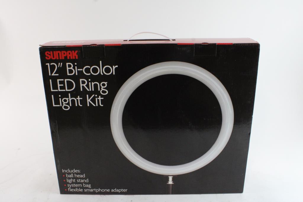 Sunpak 12" LED Ring Light Kit | Property Room
