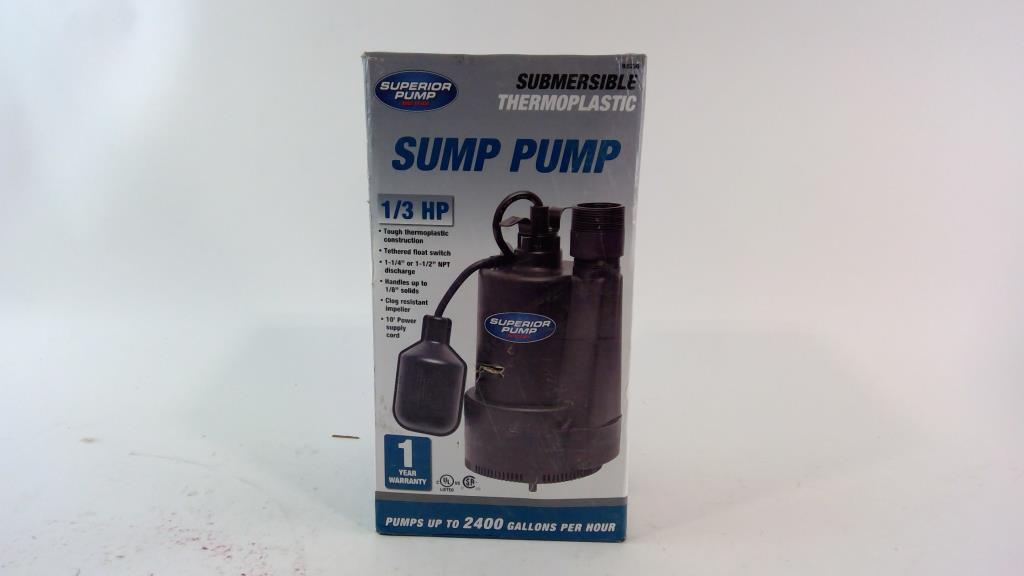 Superior Pump Sump Pump | Property Room