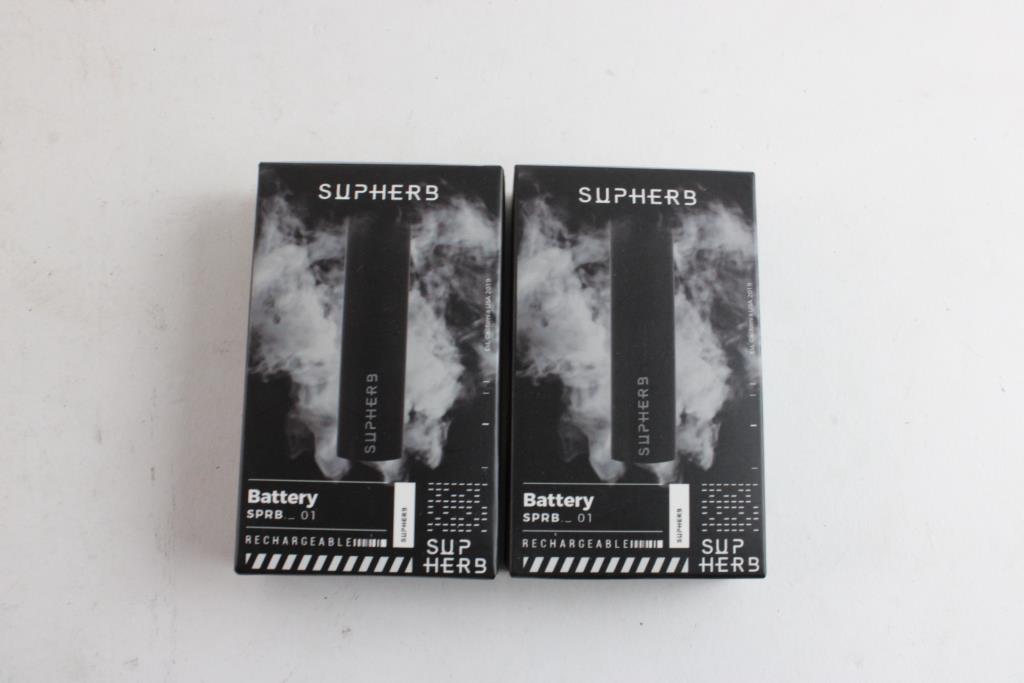 Supherp SPRB-01 Rechargable Vape Batteries, 2 Pieces | Property Room