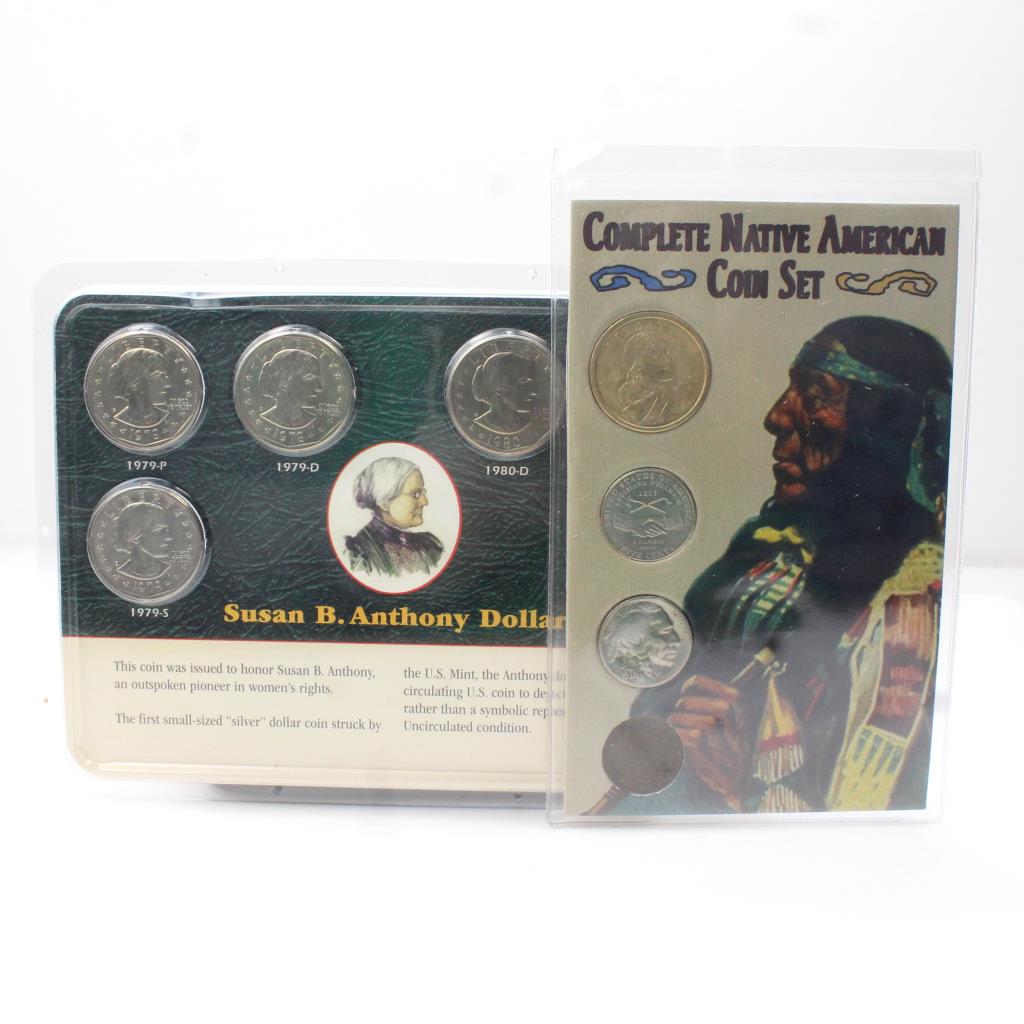 Susan B. Anthony Dollar Set & Native American Coin Set | Property Room