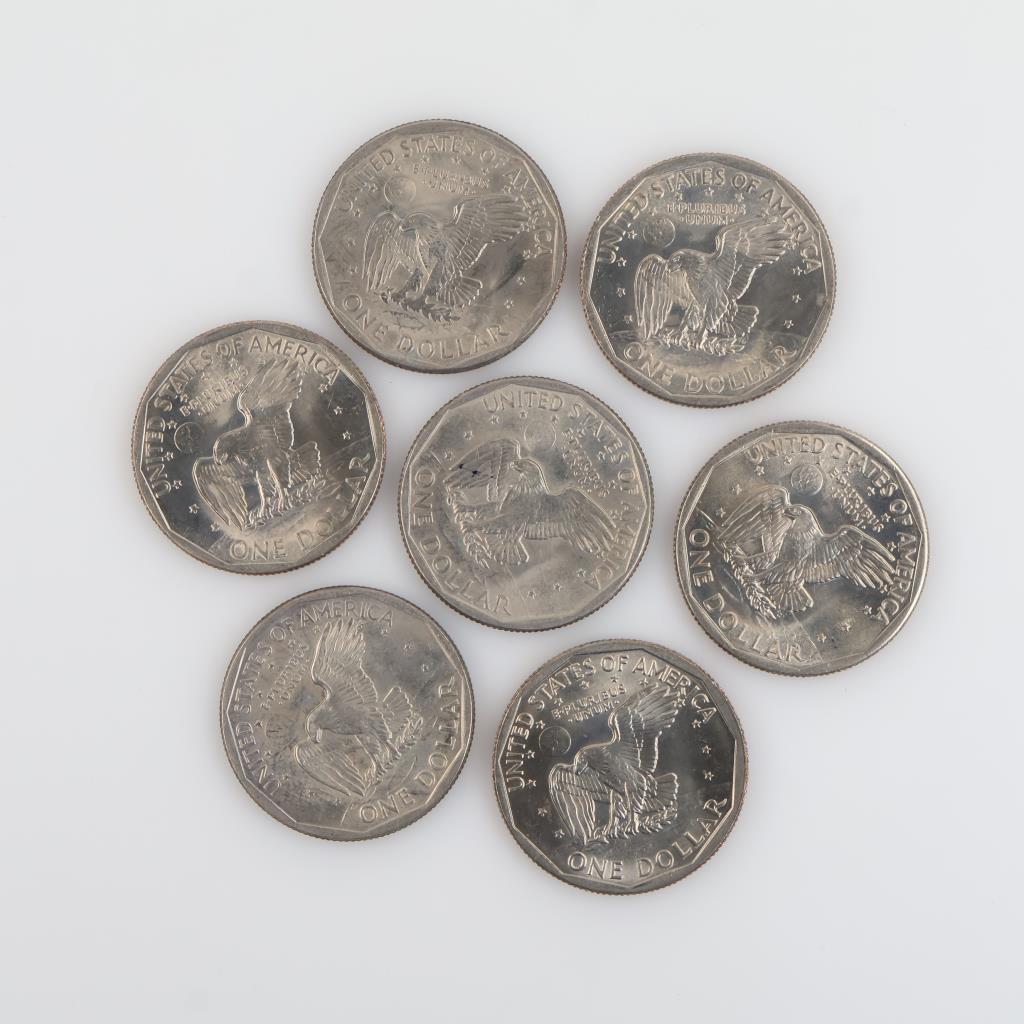 Susan B. Anthony One Dollar Coins, 7 Pieces | Property Room