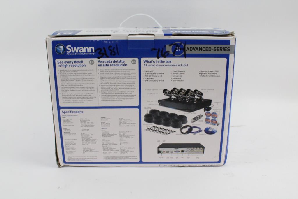 Swann Advanced Series D1 Professional Security System | Property Room