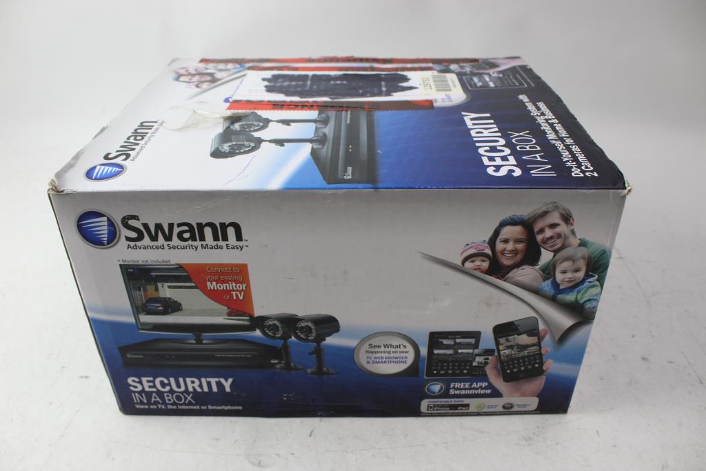 Swann WMTHOMEDVR4 Security In A Box Security System With Video Camera ...