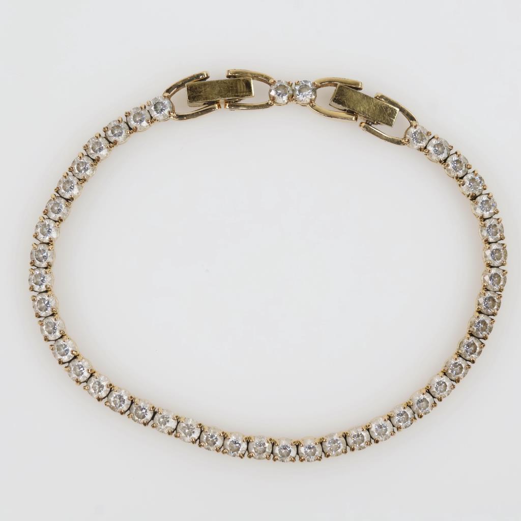 Swarovski 10kt GP Tennis Deluxe Bracelet | Property Room