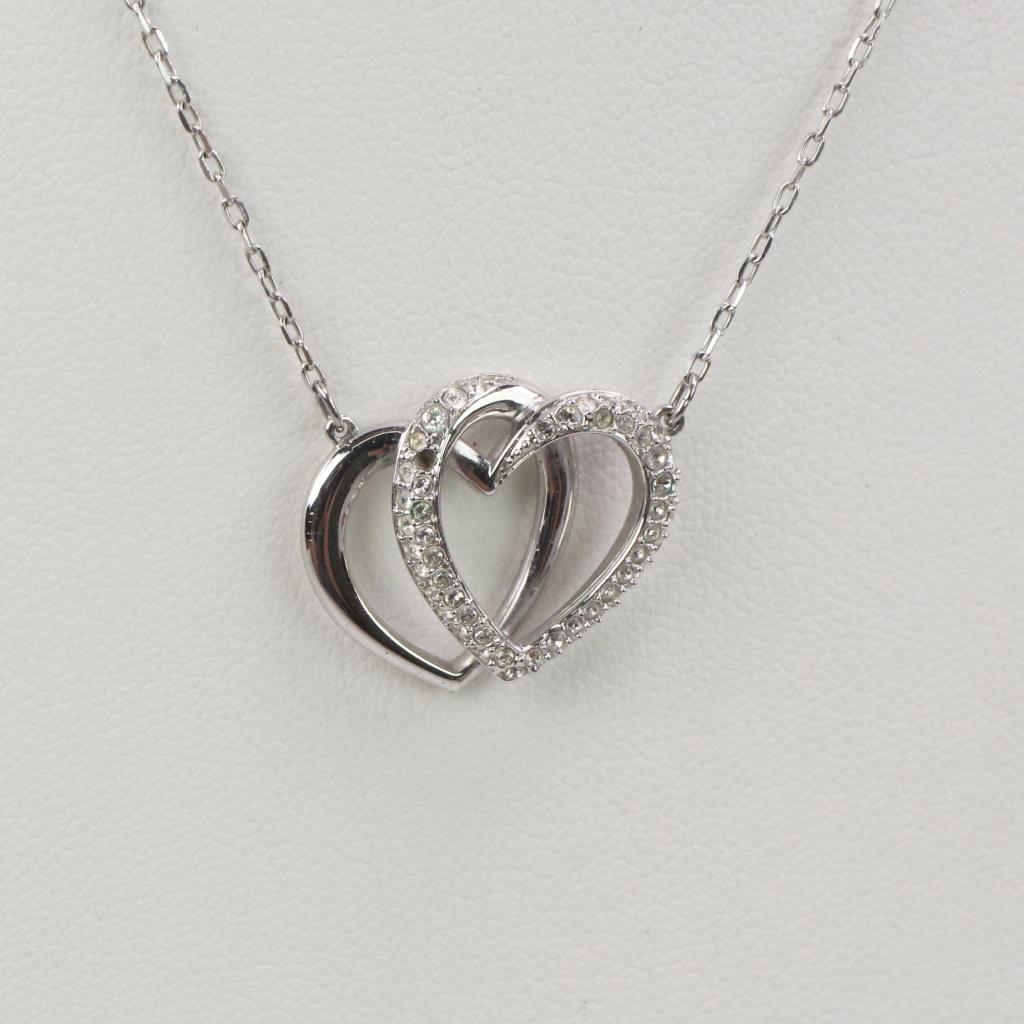 Swarovski "Double Heart" Necklace | Property Room