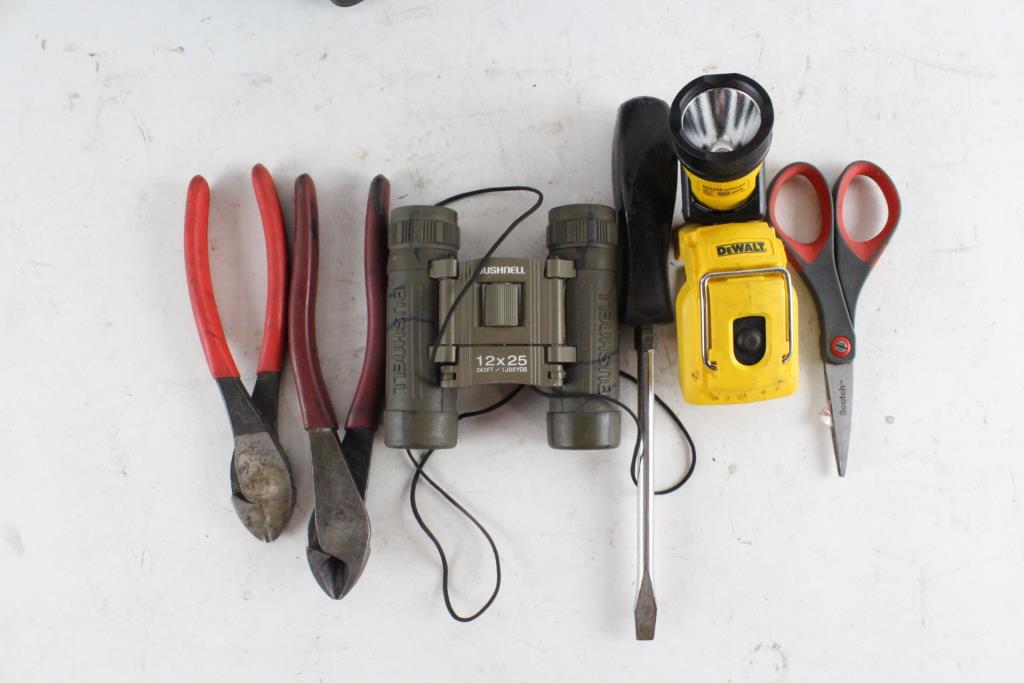 Swiss Gear Backpack, Bushnell Binoculars And Tools, 15+ Pieces ...