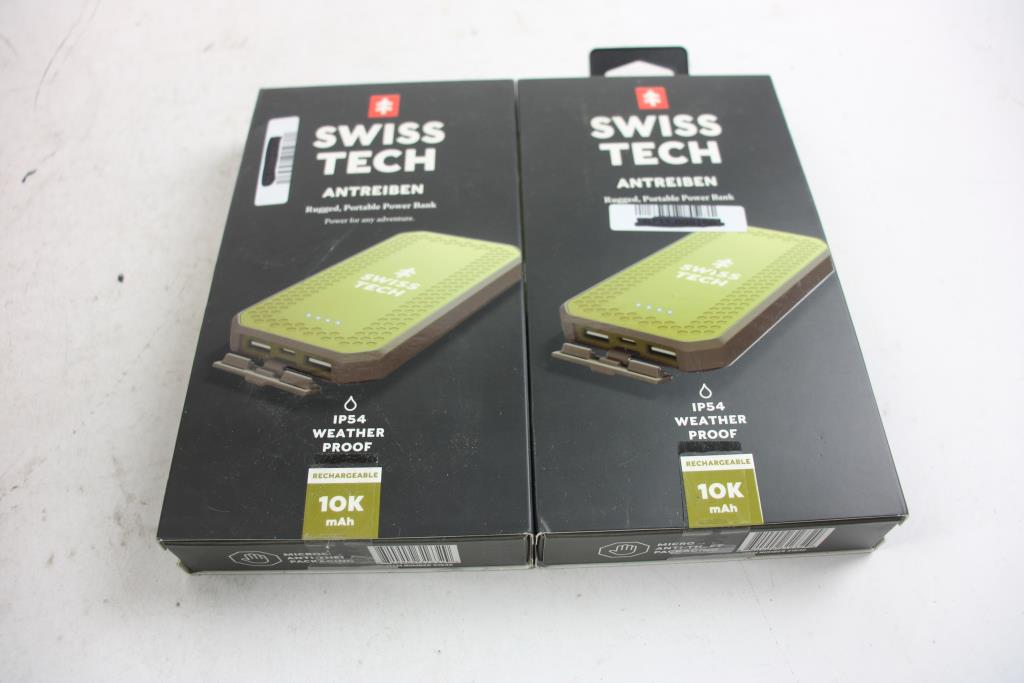 Swiss Tech Rugged, Portable Bank, 2 Pieces | Property Room