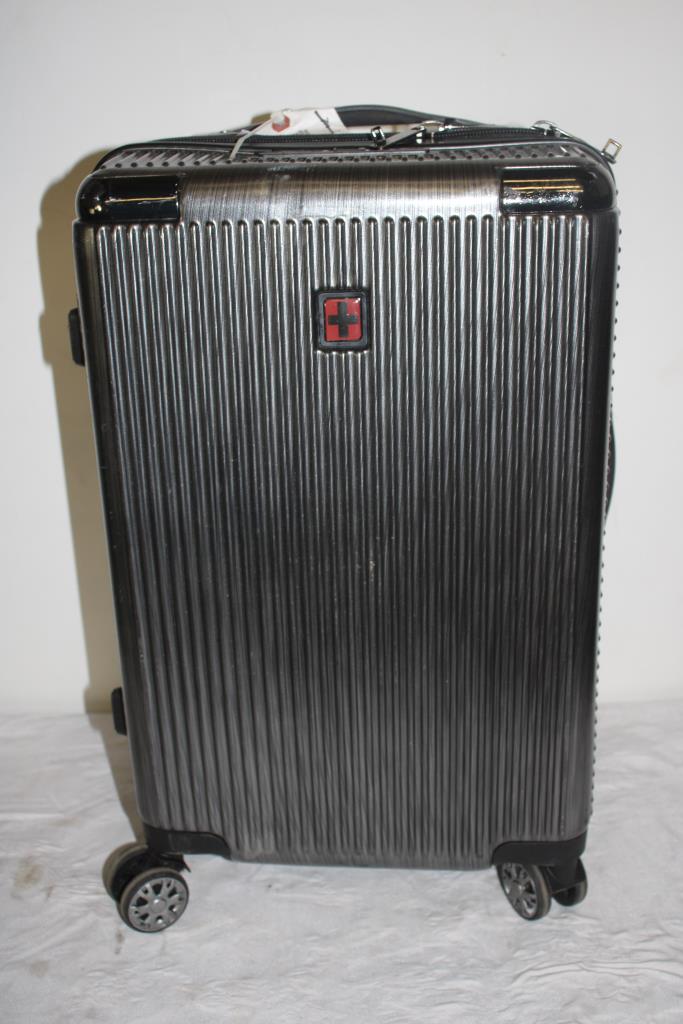 Swisstech Suitcase, Silver | Property Room