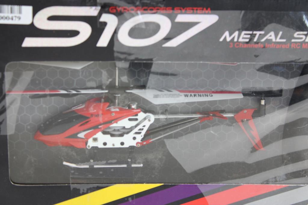 SYMA S107 METAL SERIES GYROSCOPES SYSTEM -3 CHANNELS INFRARED RC MINI ...