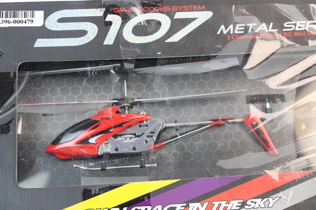 SYMA S107 METAL SERIES GYROSCOPES SYSTEM -3 CHANNELS INFRARED RC MINI ...