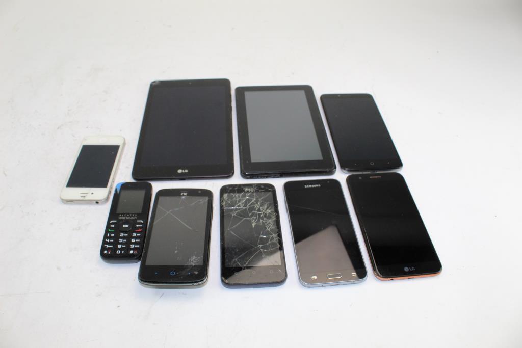 Tablets & Assorted Phones; 5+ Pieces | Property Room
