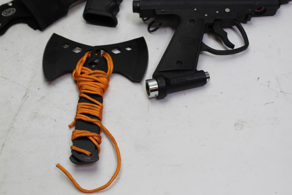 Tac Xtreme Machete, Tiger Shark Paintball Marker And More | Property Room