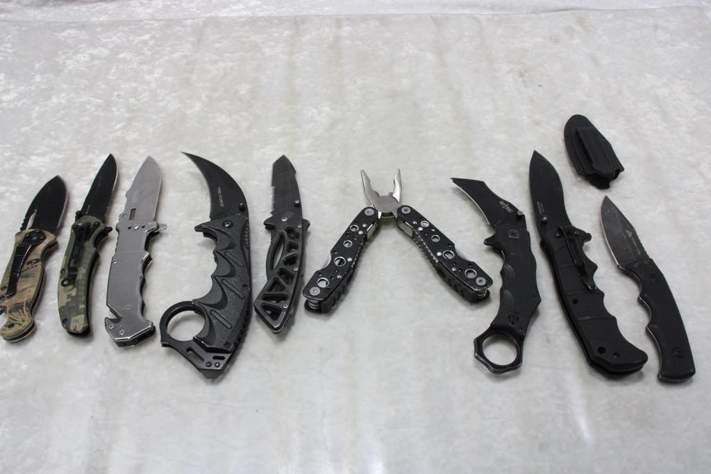 Tac-Force And Other Knives, 9 Pieces | Property Room