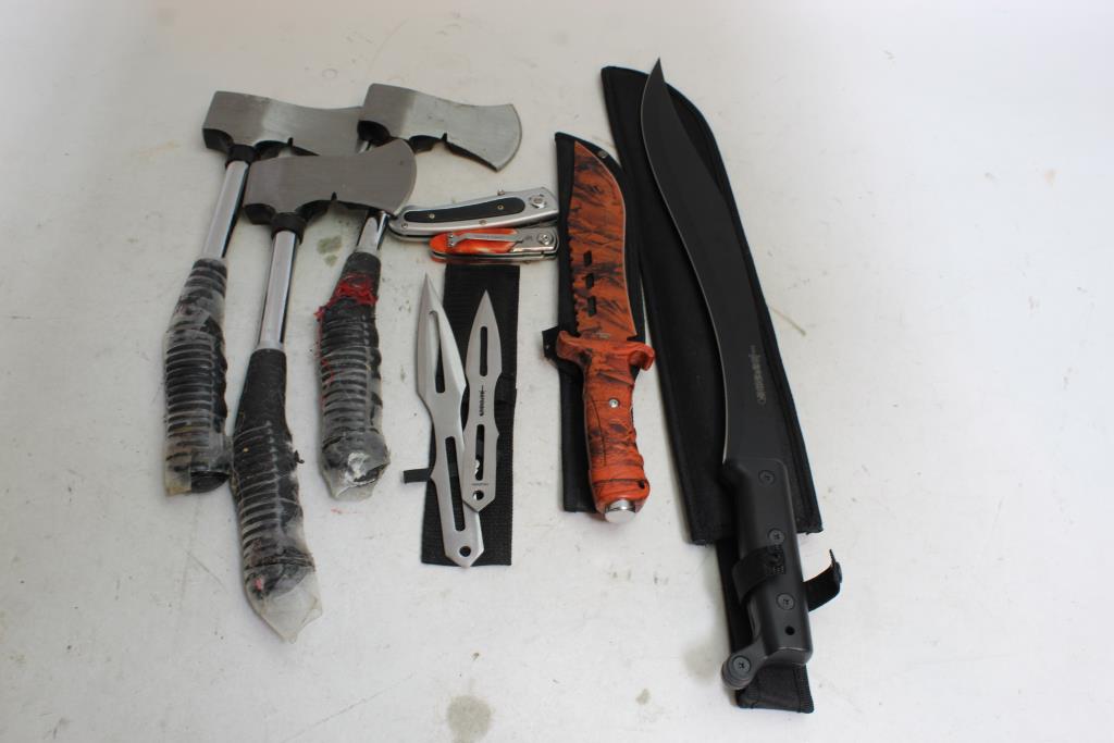Tactical, Defender, Coleman+ More Folding/ Fixed Blade Knives And Axes ...