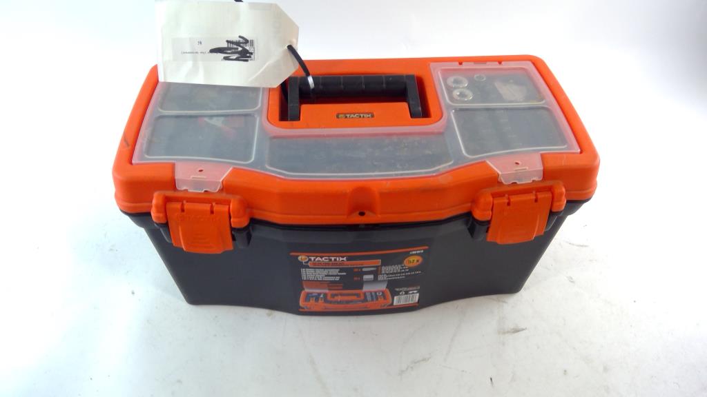 Tactix Tool Box With Tools, 15+ Pieces | Property Room