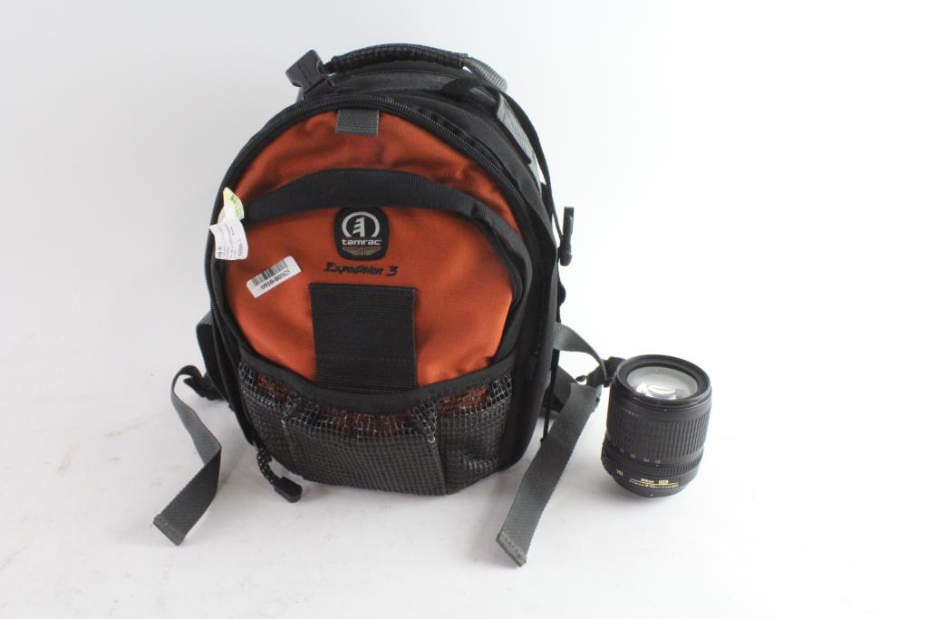 Tamrac Expedition 3 Bag With Nikon Camera Lens | Property Room