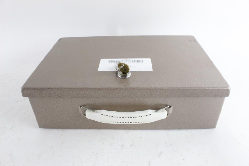 Tan Lock Box With Key | Property Room