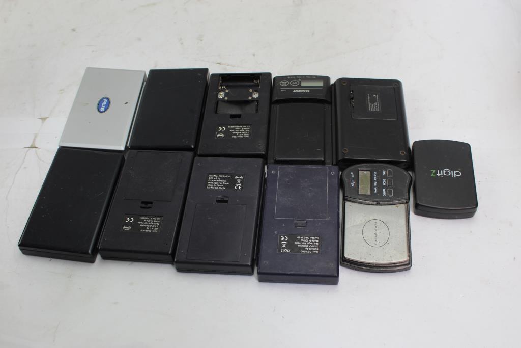 Tangent, DigitZ And More Digital Pocket Scales, 11 Pieces | Property Room