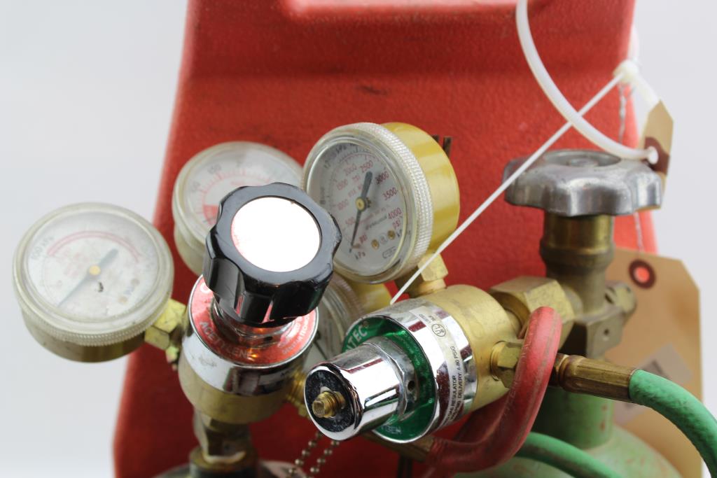 Tanks With Welding Hose & Welding Nozzle Attached | Property Room