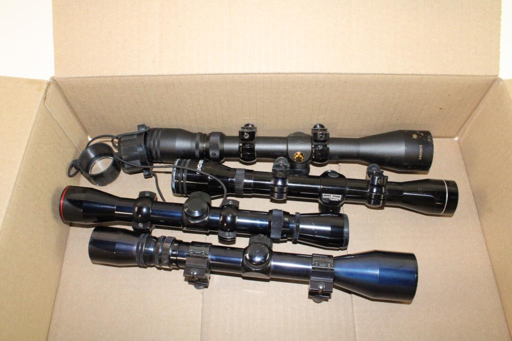 Tasco, Simmons & More Rifle Scopes, 4 Pieces | Property Room