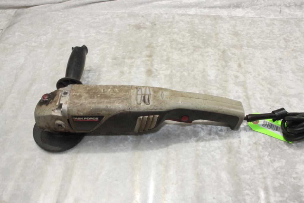 Task Force 4.5-in 7 Amps Sliding Switch Corded Angle Grinder | Property Room