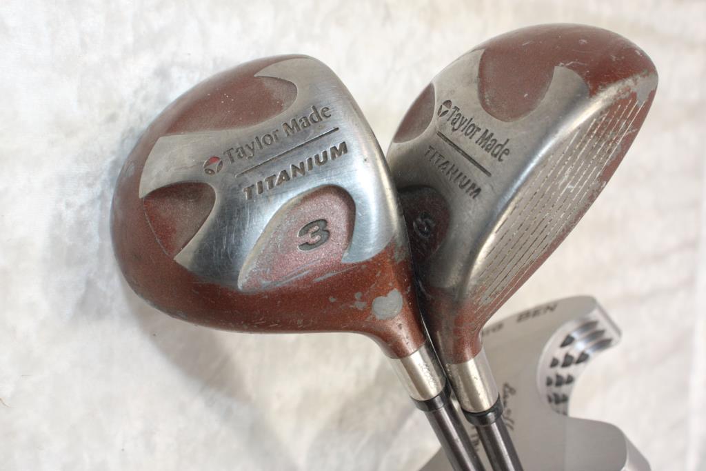 Taylor Made Titanium 3 And 5 Bubble Driver (2 Pieces) & Bettinardi Ben ...