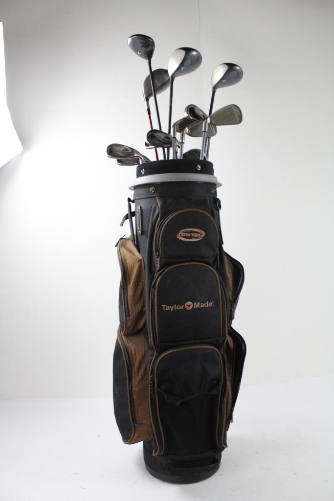 TaylorMade Spn-Tech Bag & Clubs, 14 Items | Property Room