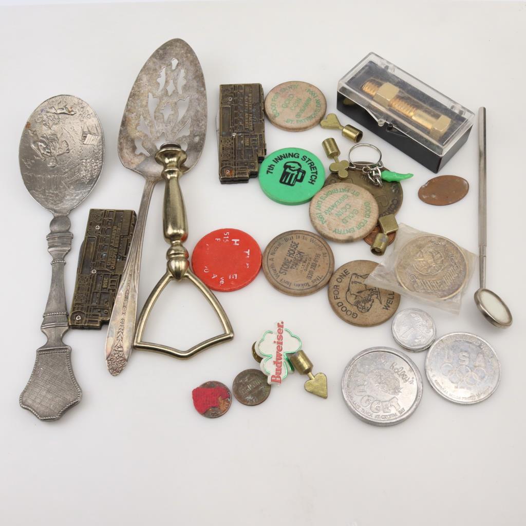 Tchotchke, Flatware, Tokens And Pins, 10+ Pieces | Property Room