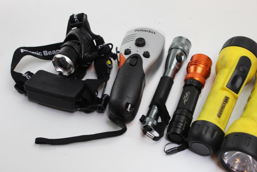 Techlite, Stone River, Duracell+ More Assorted Flashlights 12 Pieces ...