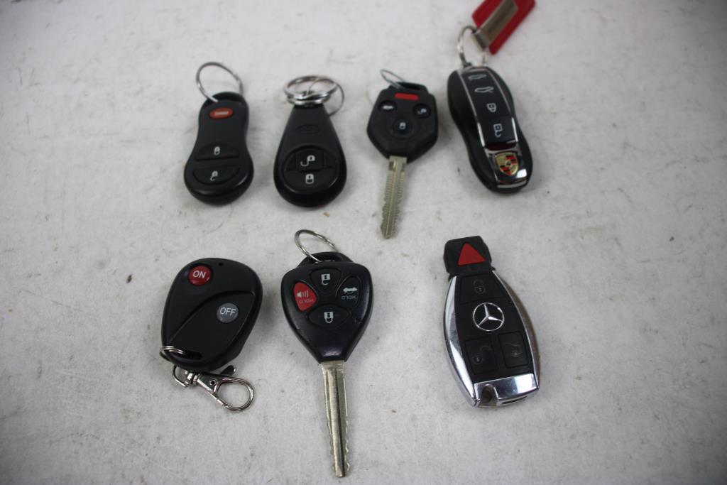 Telephone Stand, Car Key Remotes, And More, 8 Pieces | Property Room