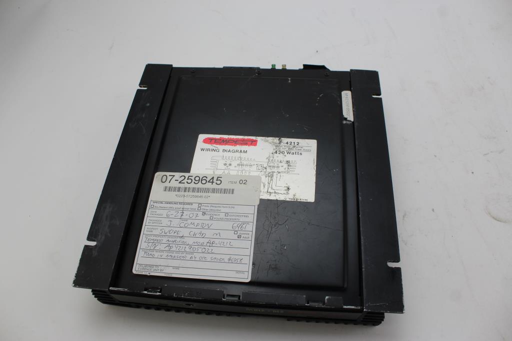 Tempest Amplifier | Property Room