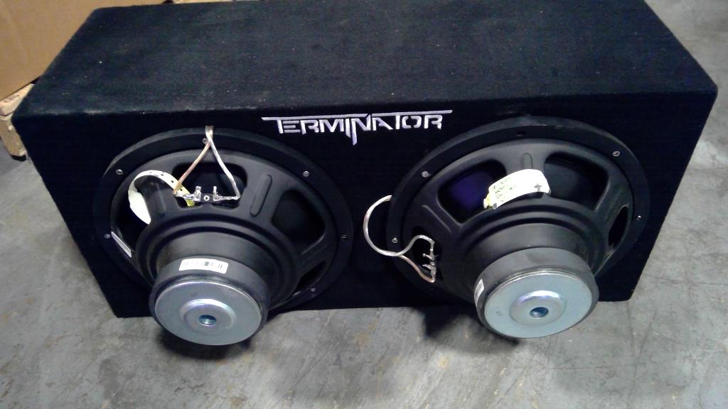 Terminator Subwoofer Box With 2 12' Subwoofers | Property Room