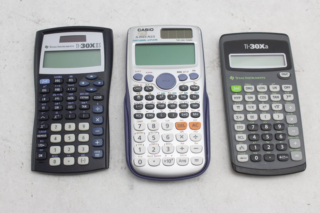 Texas Instrument TI 30xa TI 30X II S Casio FX 991ES Plus Scientific 