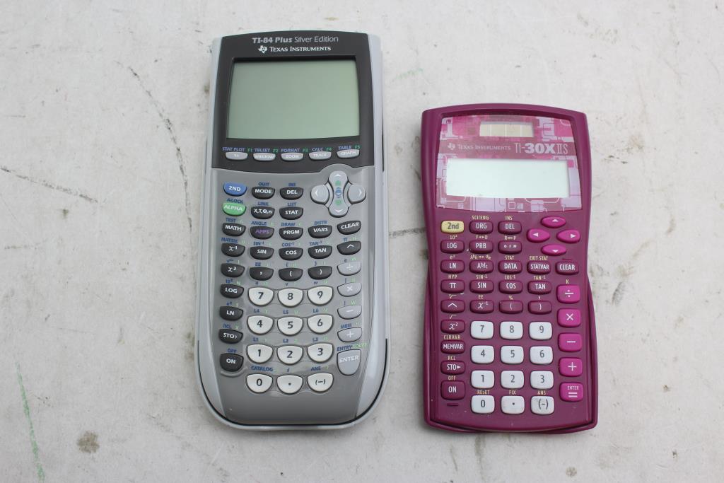 Texas Instrument TI-30XIIS, TI-84 Plus Scientific Calculators: 2 Items ...