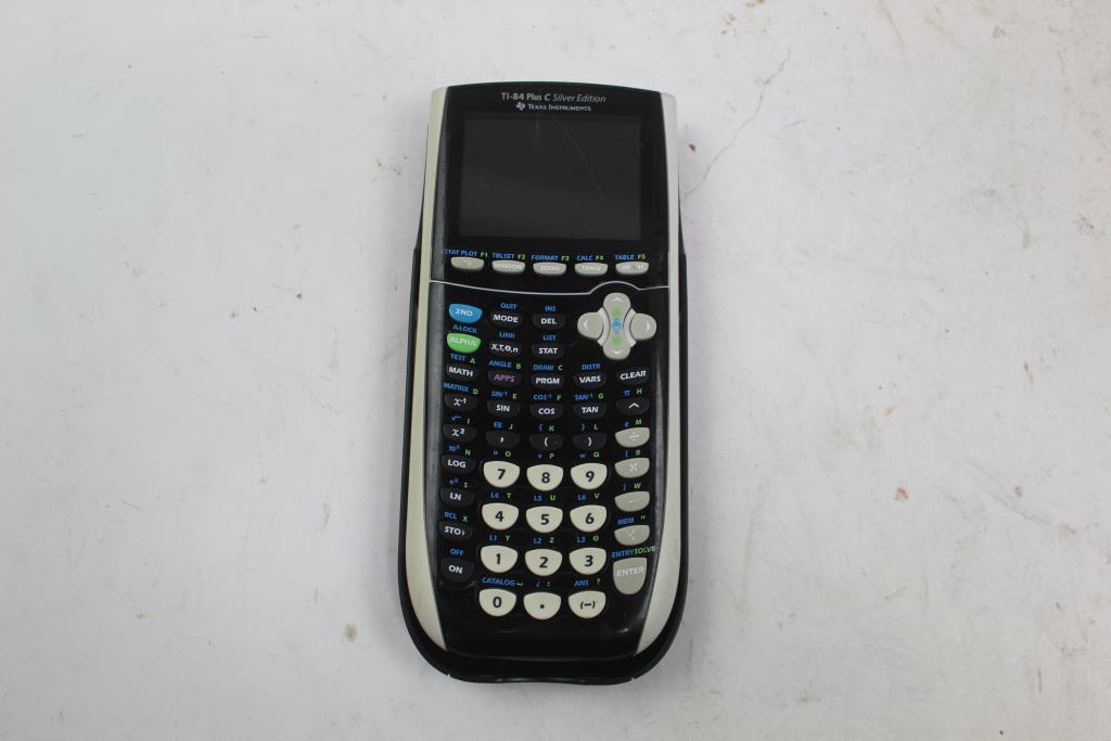 Texas Instrument TI-84 Plus C Silver Edition Graphing Calculator ...