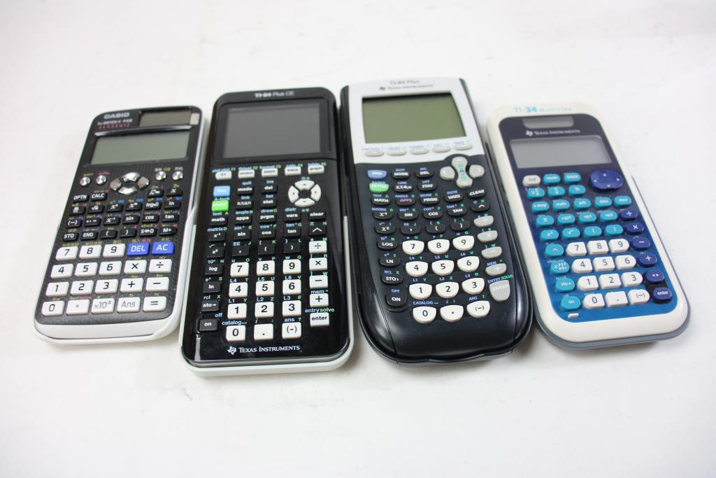 Texas Instruments, Casio And Other Calculators, 8 Pieces | Property Room