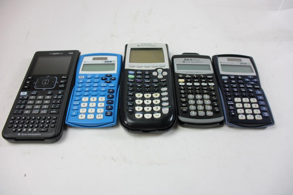 Texas Instruments, Casio And Other Calculators, 8 Pieces | Property Room