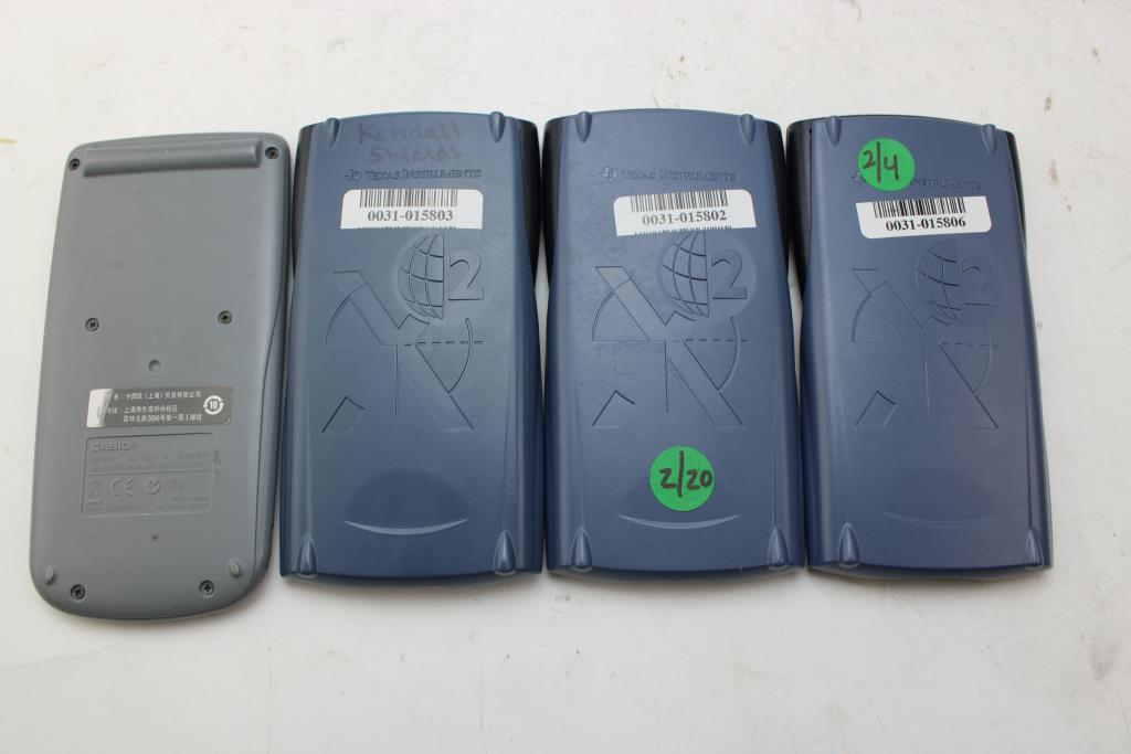 Texas Instruments & Casio Calculators; 4 Pieces | Property Room