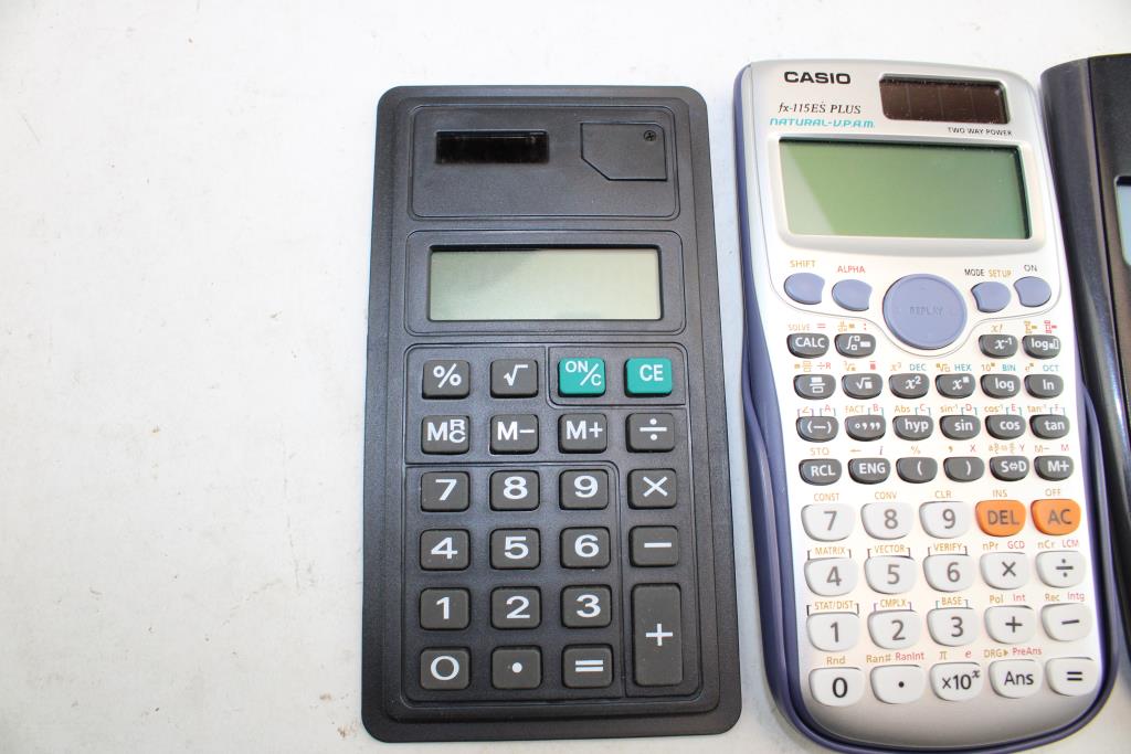 Texas Instruments, Casio, & Other Calculators; 3 Pieces | Property Room