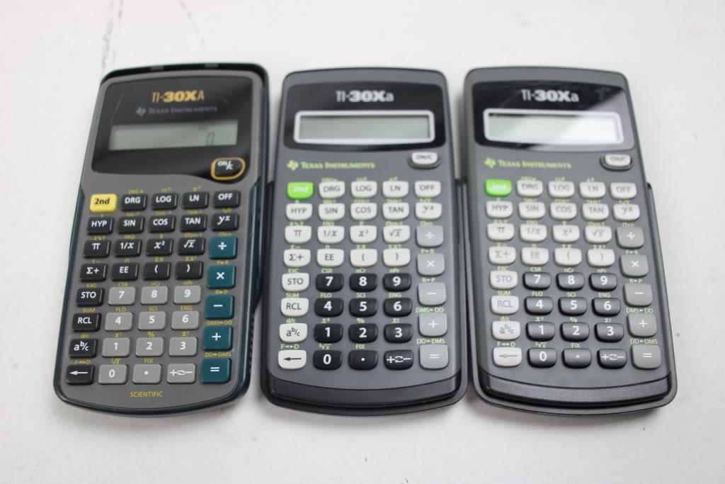 Texas Instruments TI-30xa Calculator, 3 Pieces | Property Room