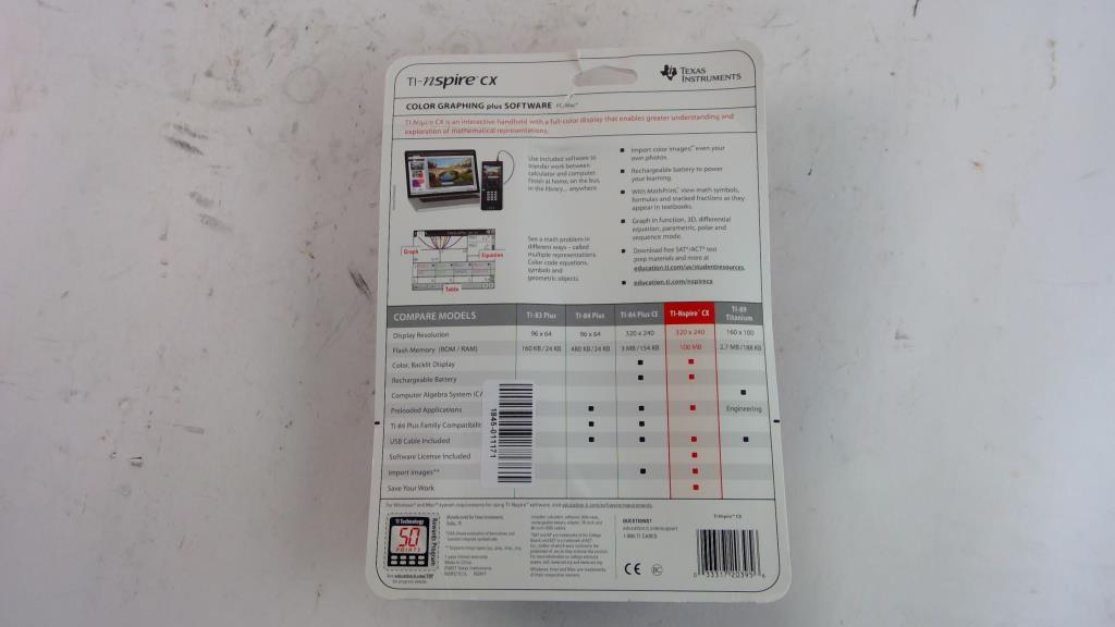 Texas Instruments TI-Nspire XC Graphing Calculator | Property Room