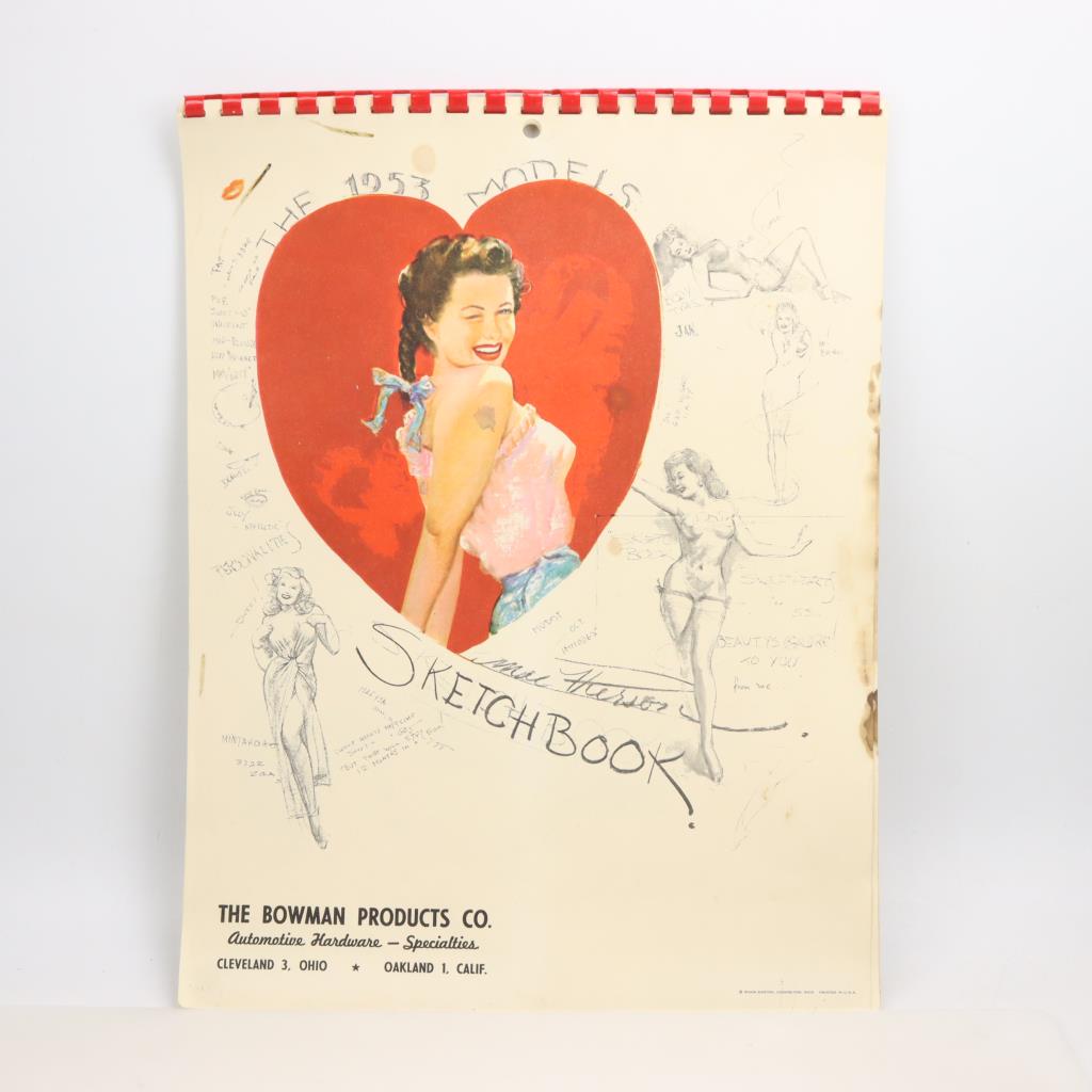 The 1953 Models Sketchbook Calendar By Earl MacPherson | Property Room
