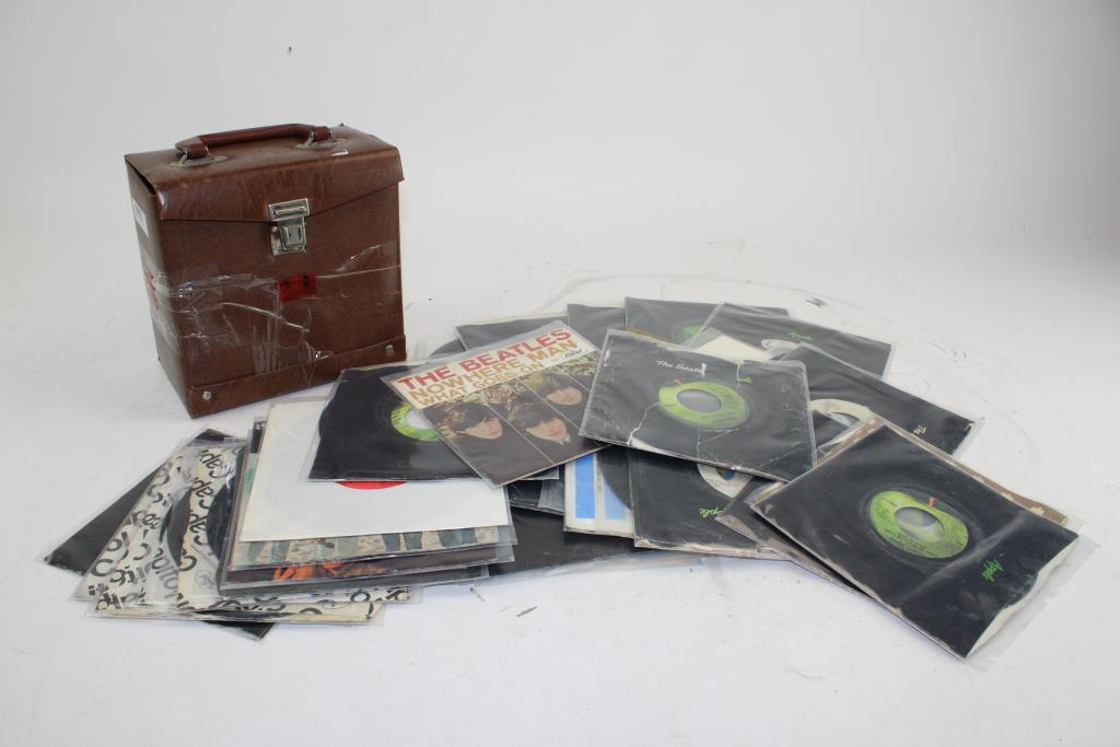 The Beatles Assorted Small Vinyl Records; 10+ Pieces | Property Room